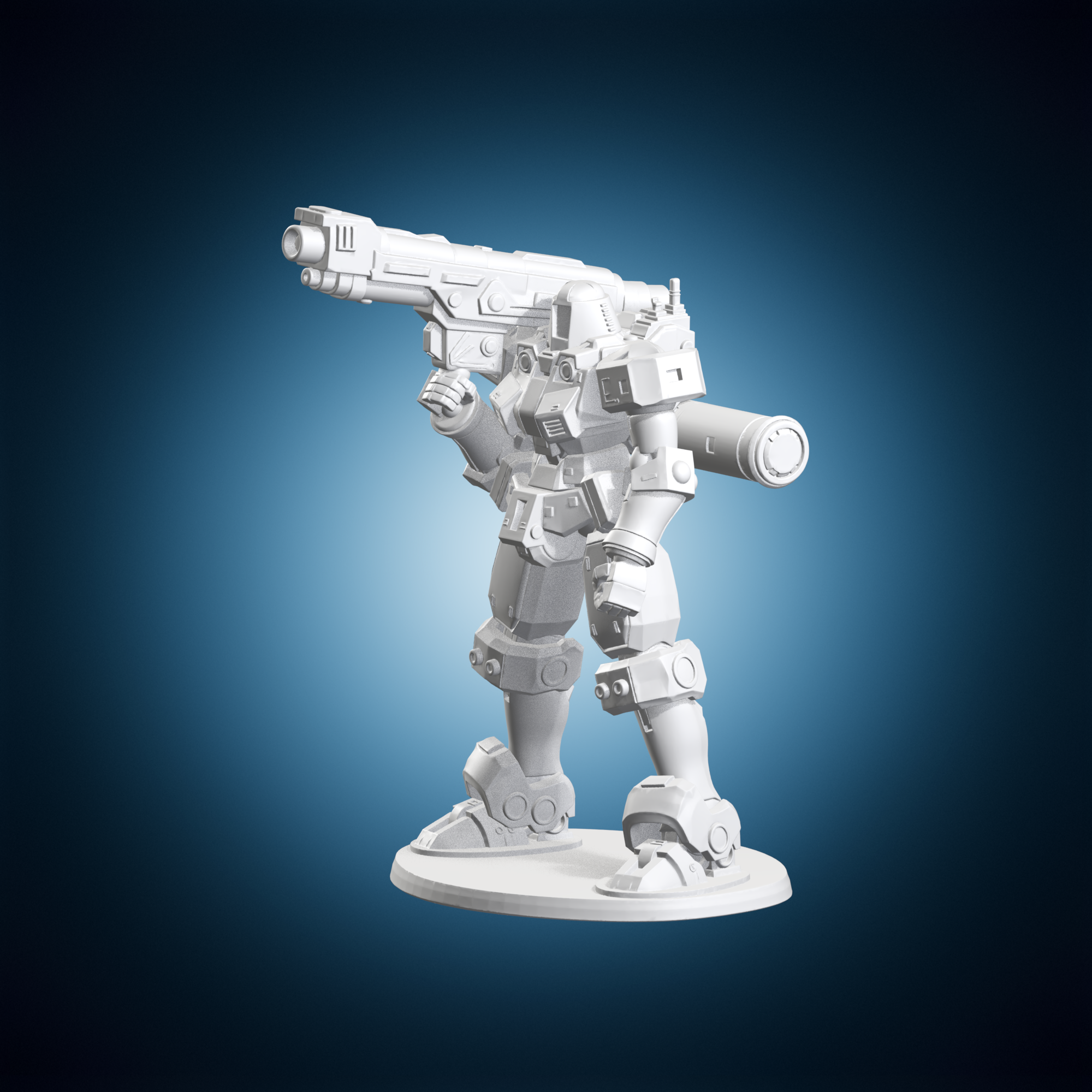 🤖 Sci-fi Mecha Robot Shoulder Cannon・ 3D File for 3D printing・Cults
