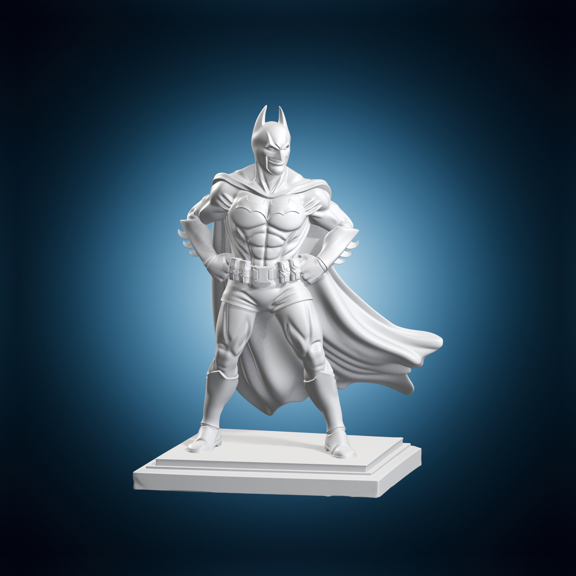 🦸 Batman Statue Heroic Pose・ 3D File for 3D printing・Cults