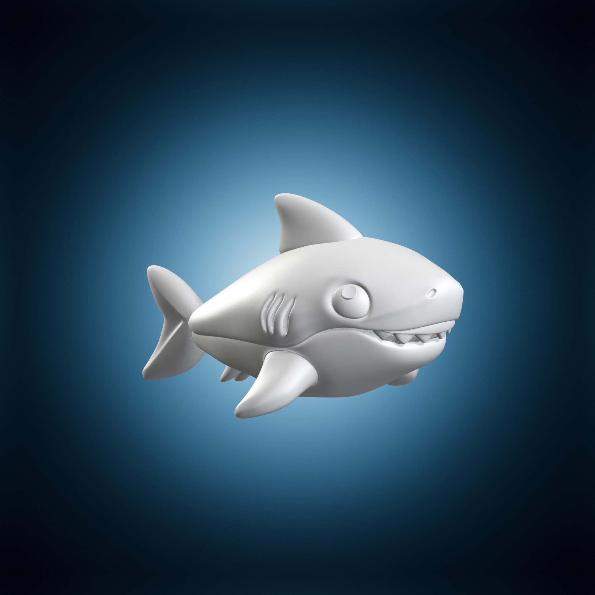 📁 Cartoon-shark-ocean-predator-miniature 3D Print Model STL File・ 3D ...