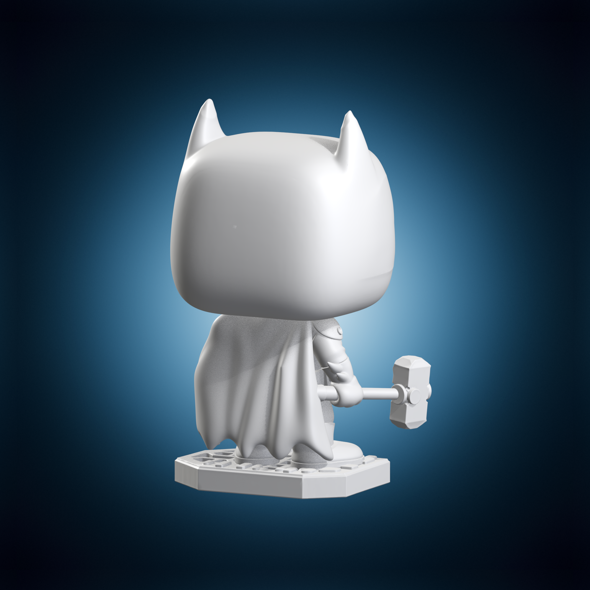 🔨 Figura de vinilo Pop de Batman con el martillo en la mano・Archivo 3D ...