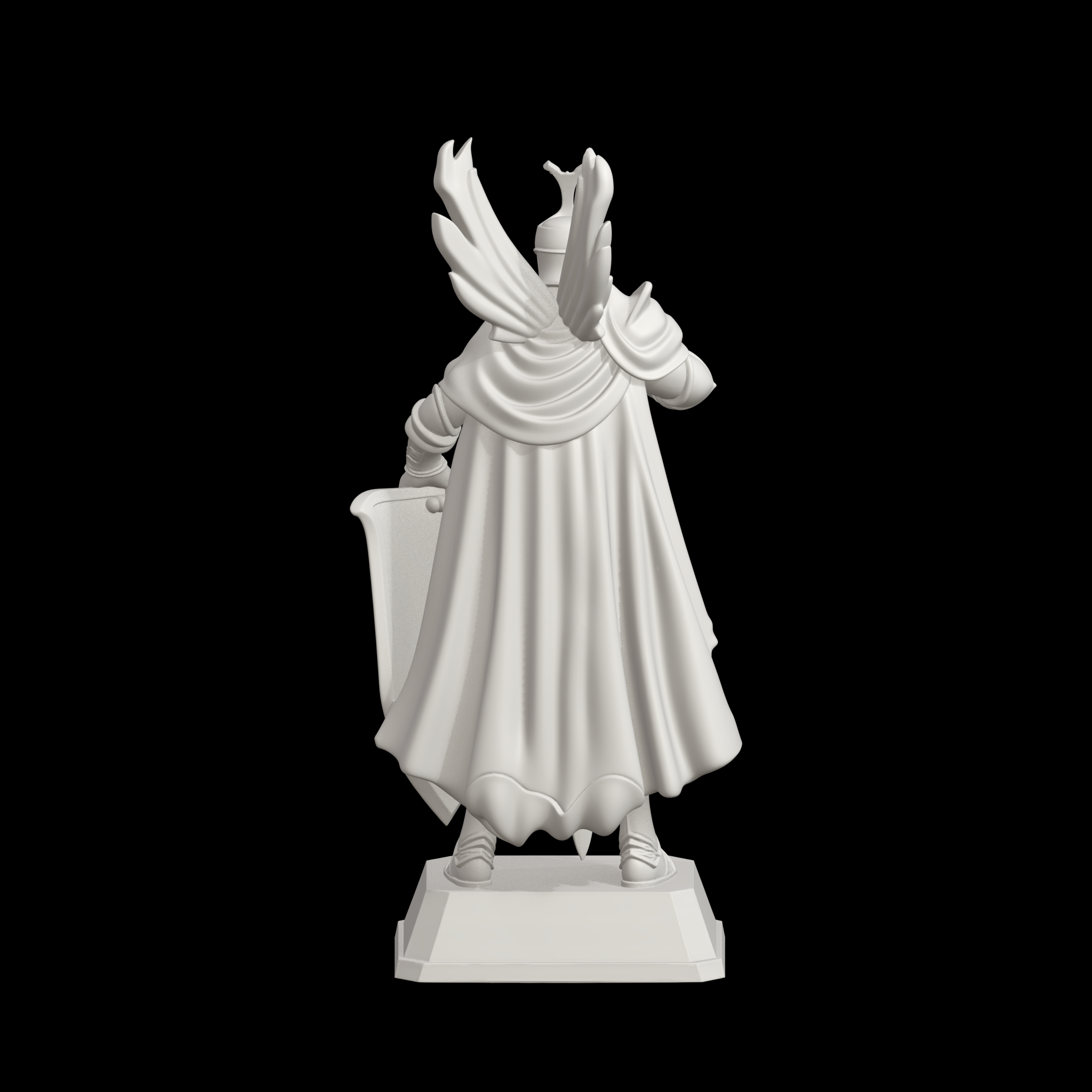 🗡️ Armored Paladin Fantasy RPG Statue On Base・ 3D File for 3D printing ...