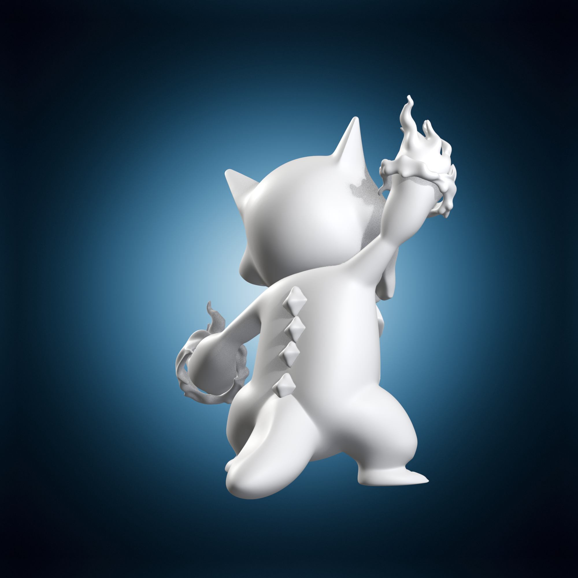 🔥 Alolan Marowak Ghostly Fire Pokemon Figure・ 3D File for 3D printing・Cults