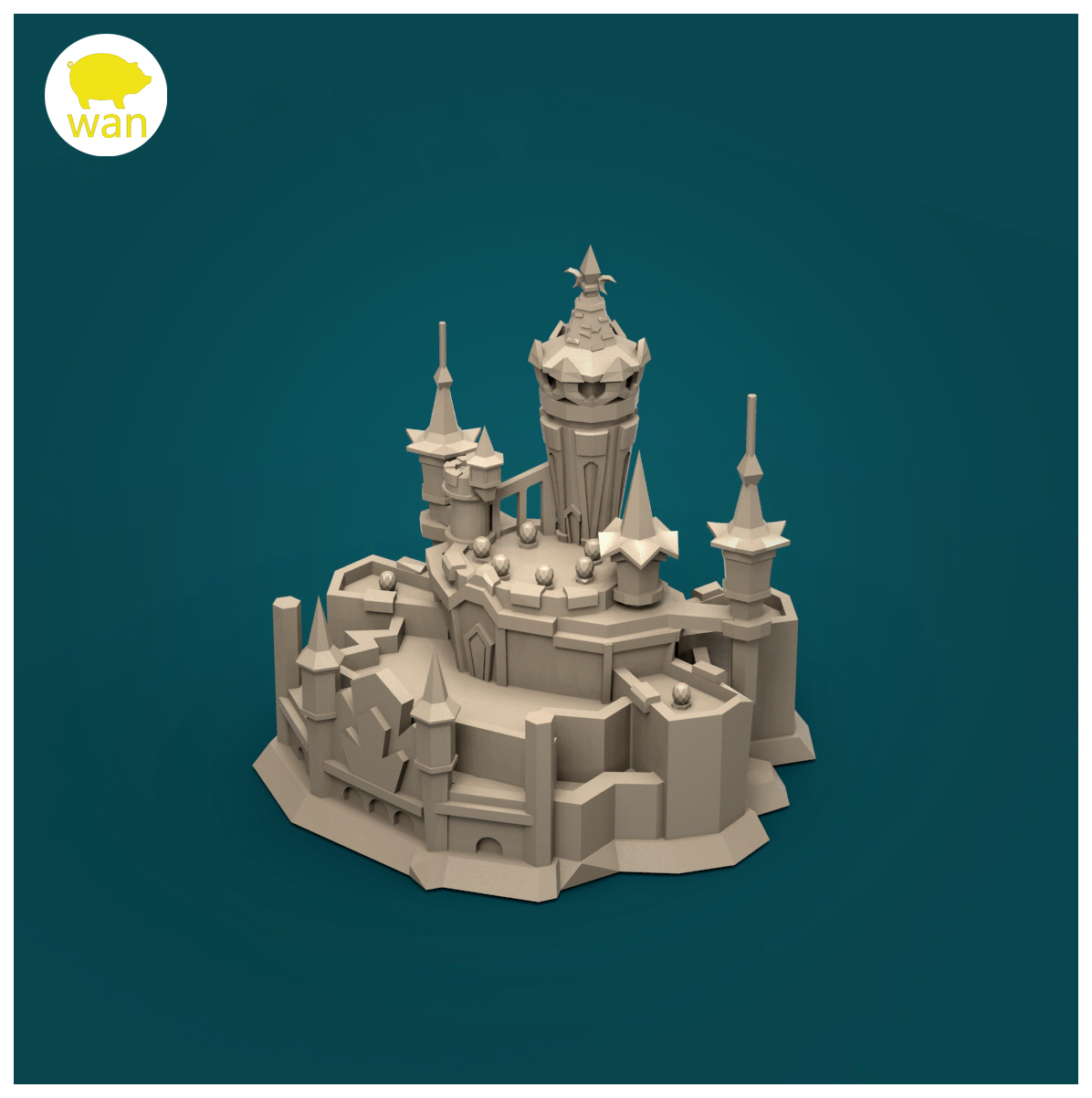 STL file castle 🏰 ・3D print design to download・Cults