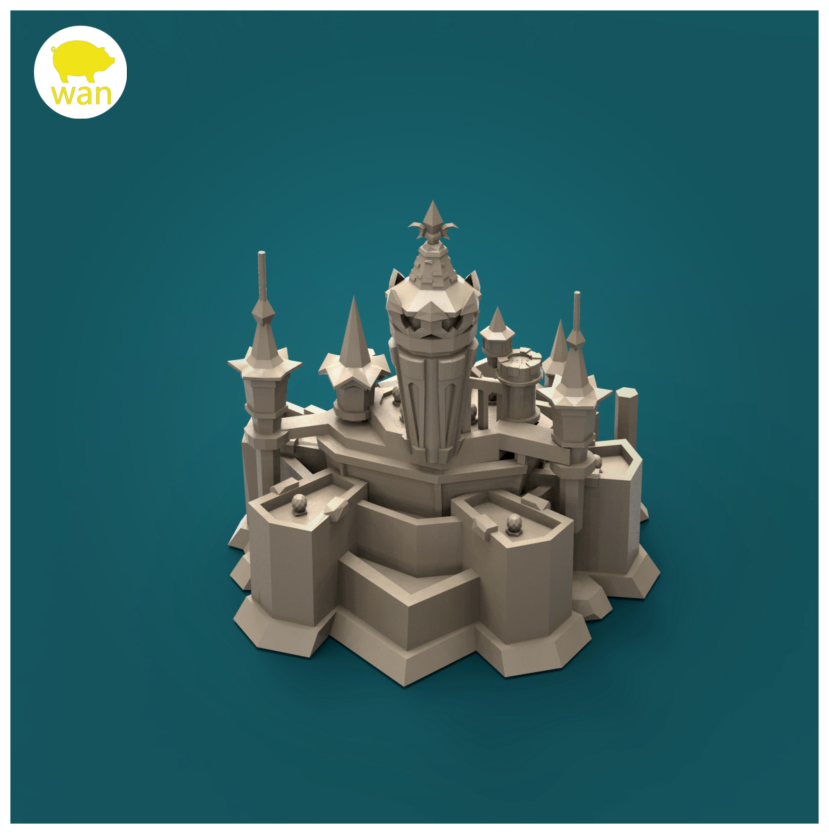 STL file castle 🏰 ・3D print design to download・Cults