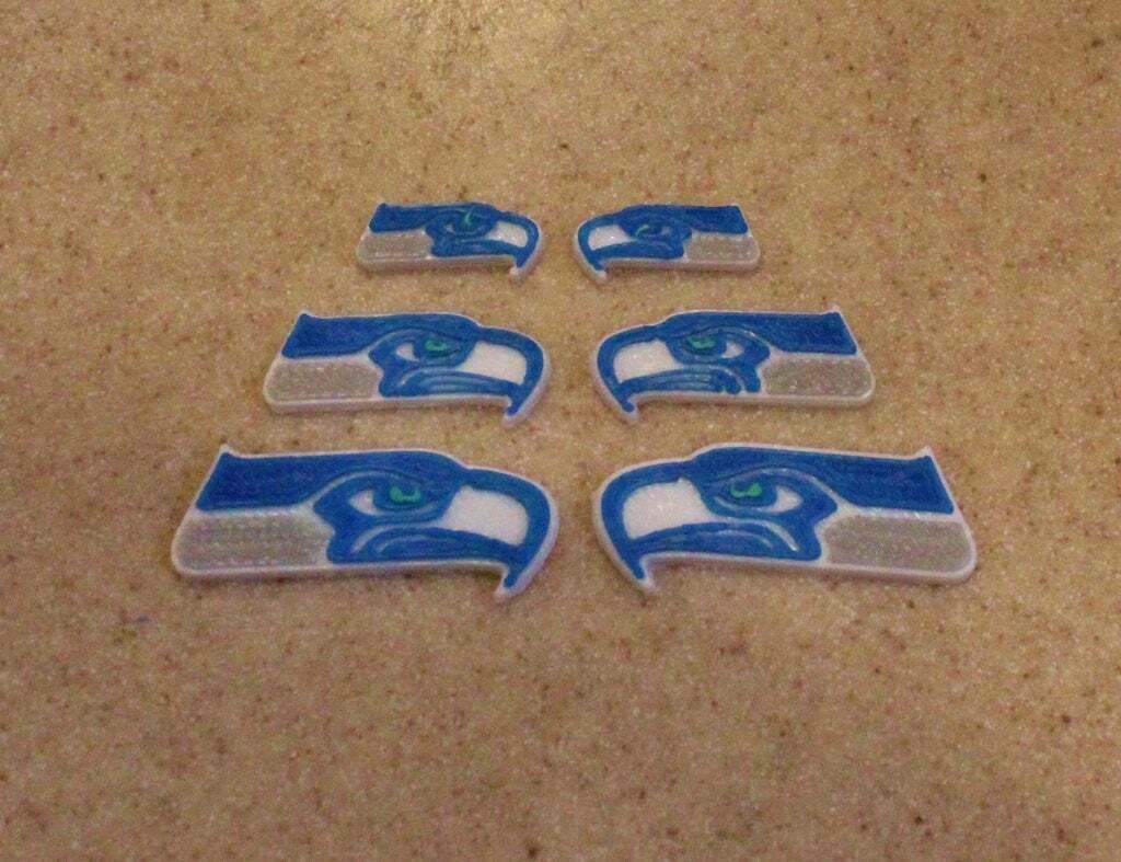 Free STL file Seattle Seahawks Earrings (needs studs) 💍 ・3D printer ...