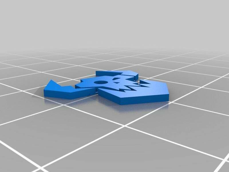 🛰 Custom Space Ork Icon Extrusion・Free STL File for ・Cults
