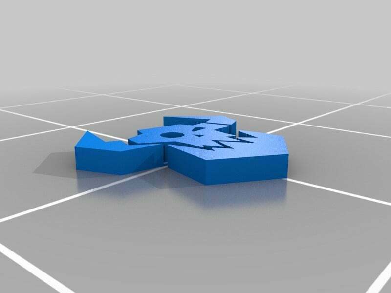 🛰 Custom Space Ork Icon Extrusion・Free STL File for ・Cults