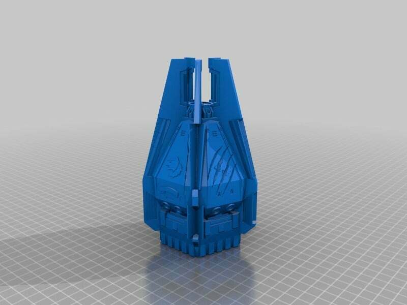 🛰 Space Wolves Drop Pod Doors・Free STL File for ・Cults