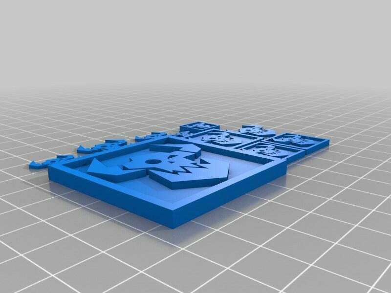 🛰 Custom Space Ork Icon Extrusion・Free STL File for ・Cults