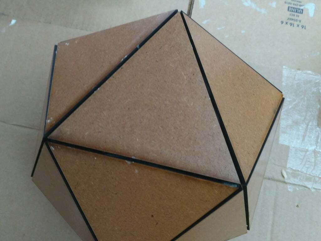 Free STL file 12" (Adjustable) Icosahedron (20 Sided Die / Dice) / Box ...