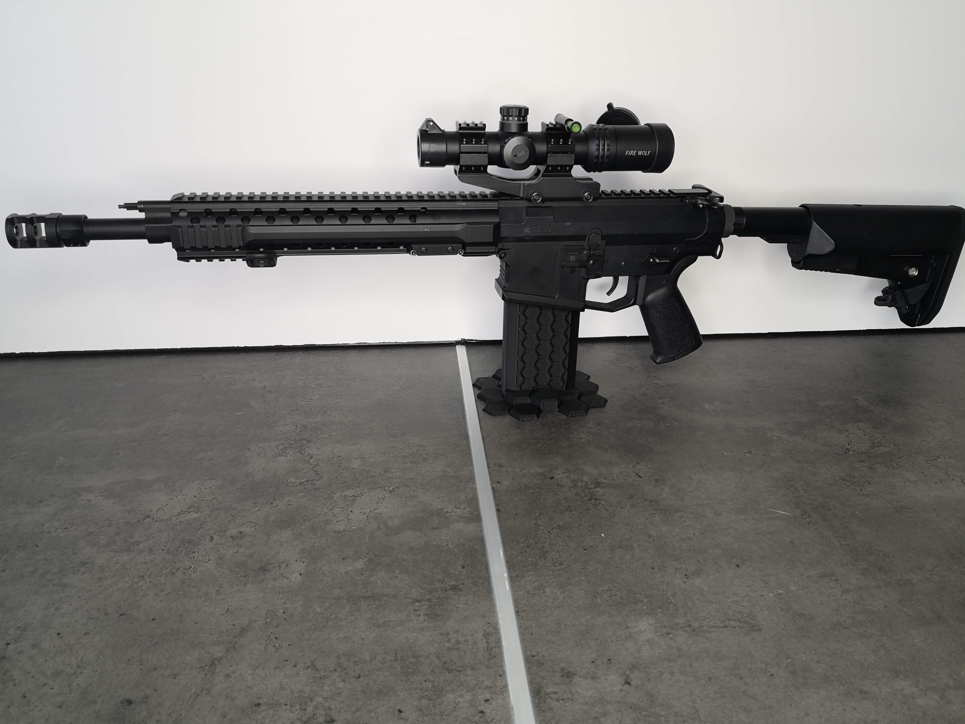 🔫 AR10, SR25, Mod25 Airsoft Stand 2022・ STL File for 3D printing・Cults