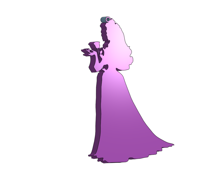 STL file PRINCESS KEYCHAIN 👸 ・Model to download and 3D print・Cults