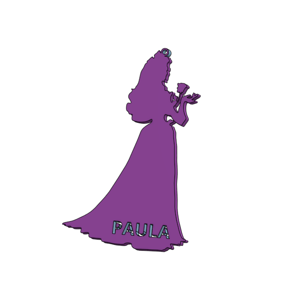 STL file PRINCESS KEYCHAIN 👸 ・Model to download and 3D print・Cults