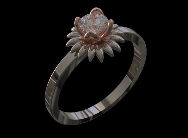 STL file Sunflower ring 🌻 ・3D printing idea to download・Cults