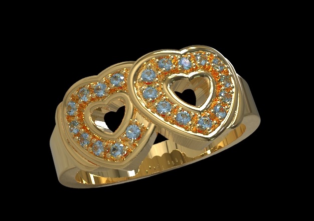 STL file 2 HEART 💜 (OBJ)・3D printable model to download・Cults