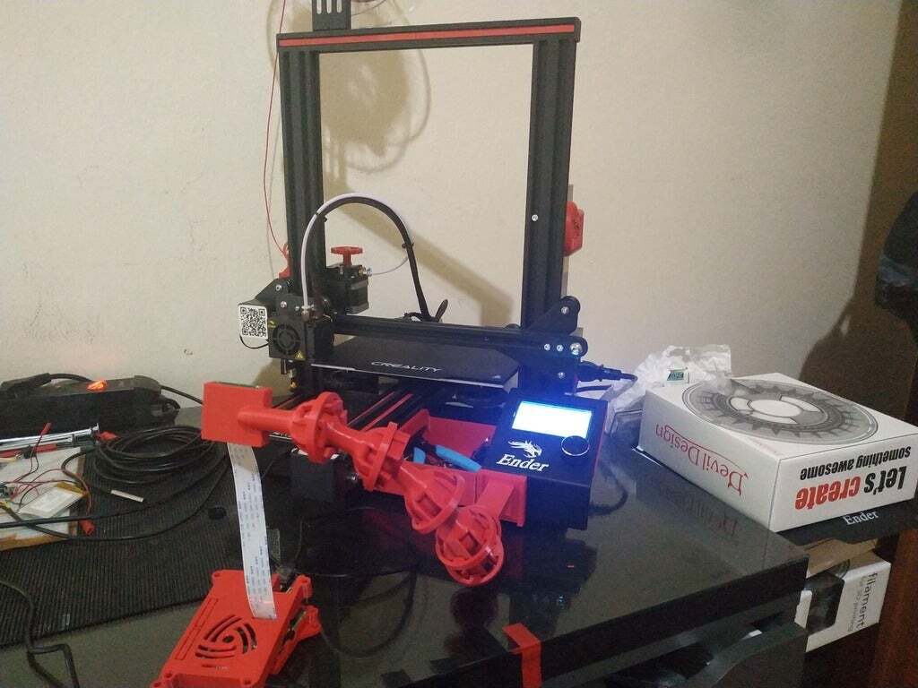 Free STL file Raspberry pi cam v2 (adjustable focus) mount [Octoprint ...