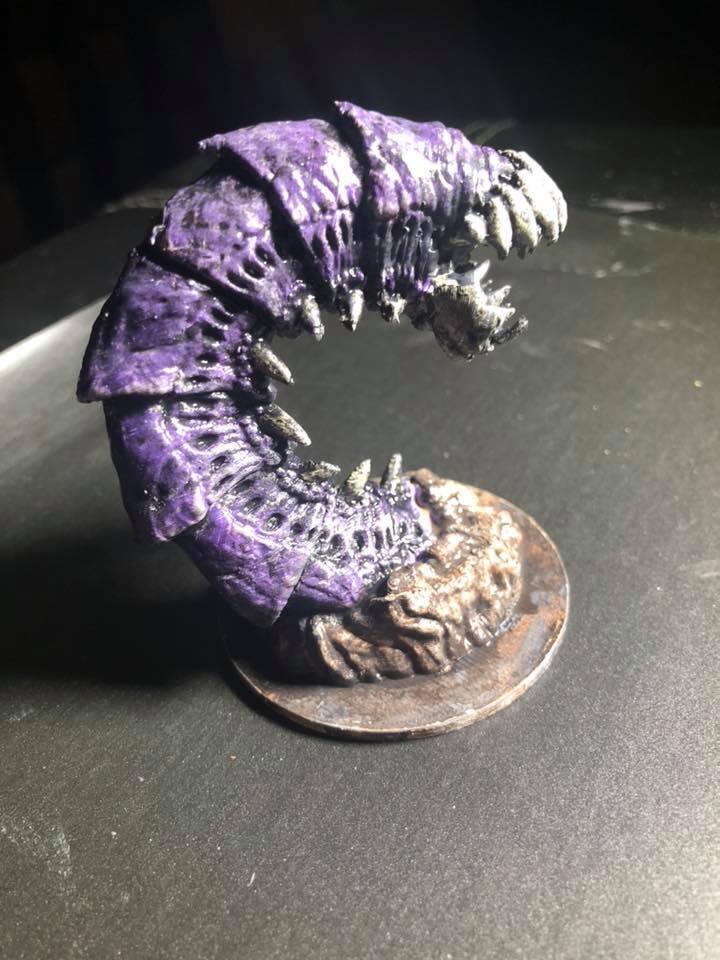 3D printed Purple Worm・Cults