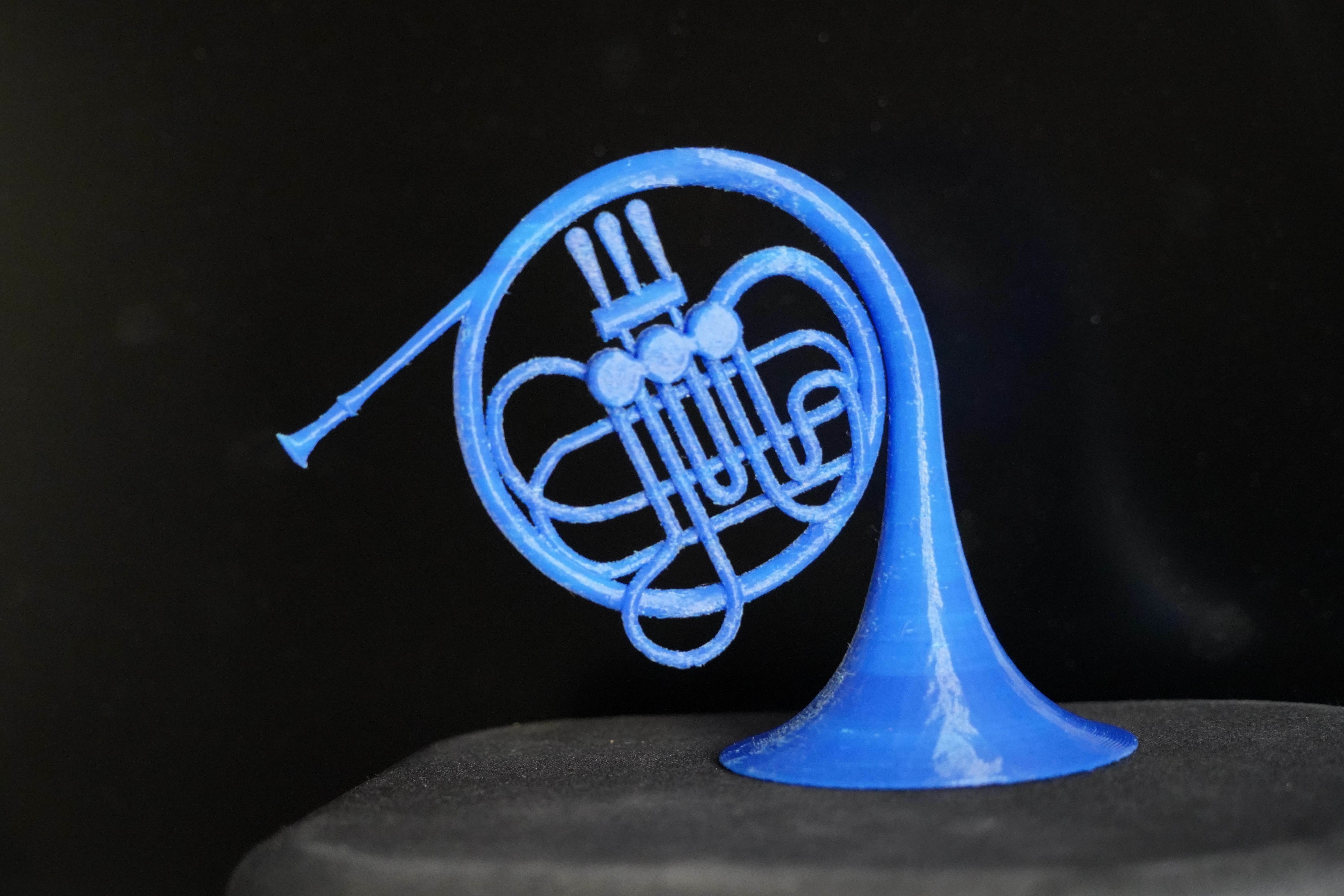 📯 Blue French Horn・ STL File for ・Cults