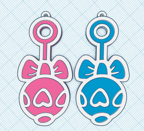 STL file baby rattle baby shower souvenir 👶 ・3D printer model to ...