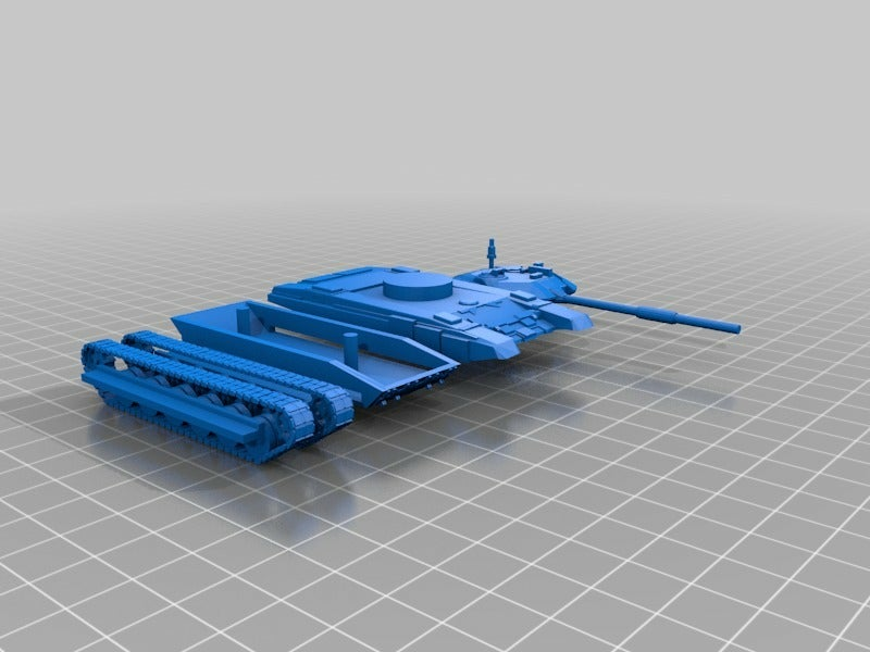Free STL file T90 Tank Simple Model Kit 🪖 ・Template to download and 3D ...