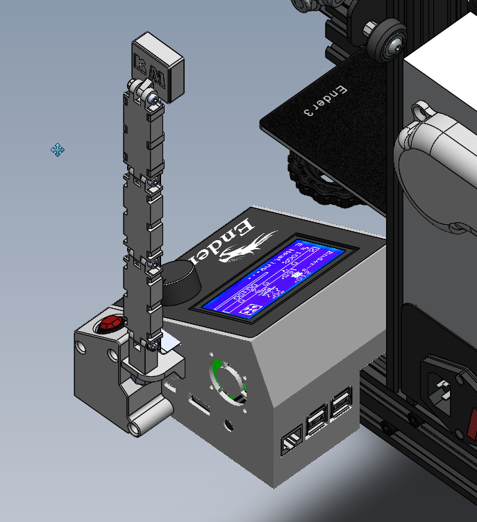 Free 3D file Creality Ender-3 station (LCD + Raspberry Pi) Remix 🚉 ・3D ...