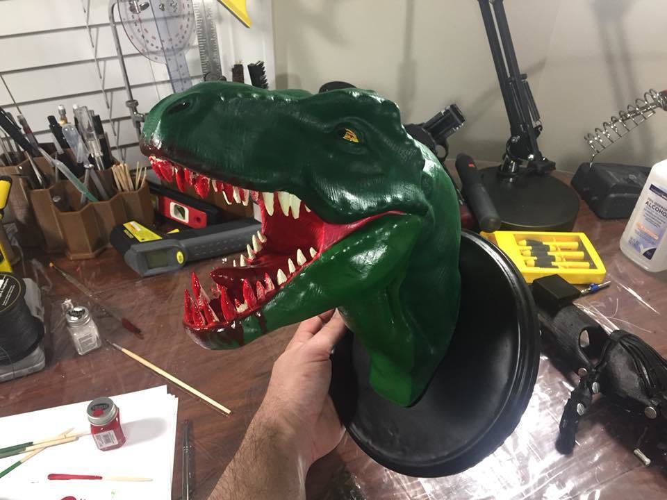 Support mural Trex imprimé en 3D・Cults