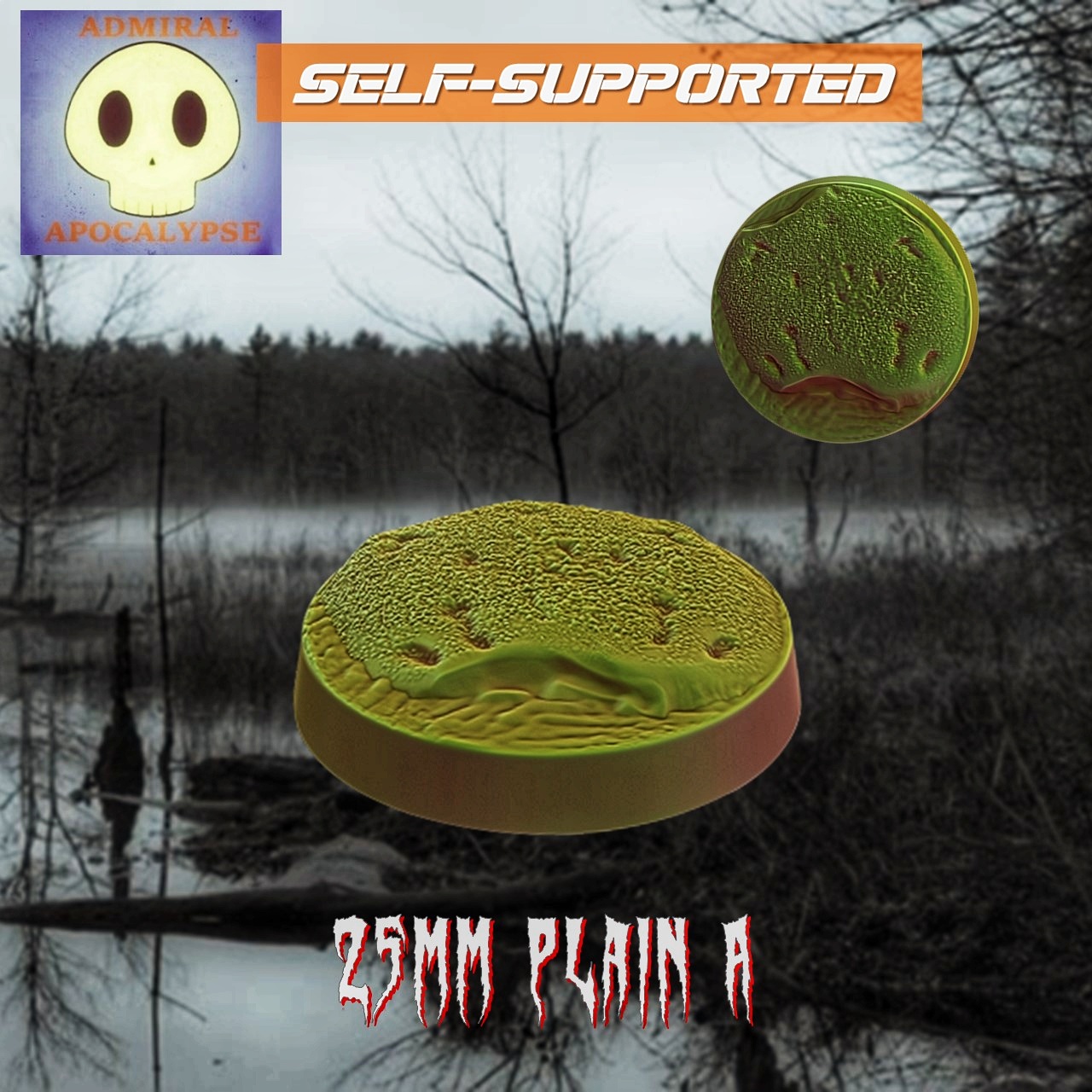 STL file Swamp Base Set (15 Stl Files//6 different base sizes// Round ...