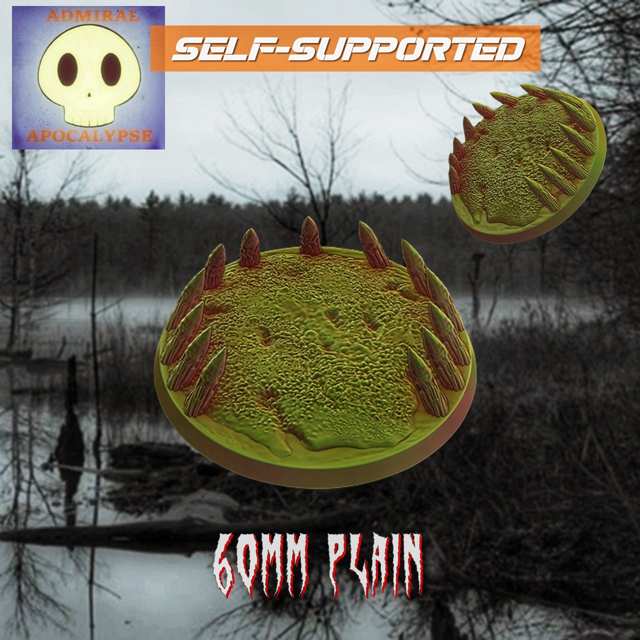 STL file Swamp Base Set (15 Stl Files//6 different base sizes// Round ...