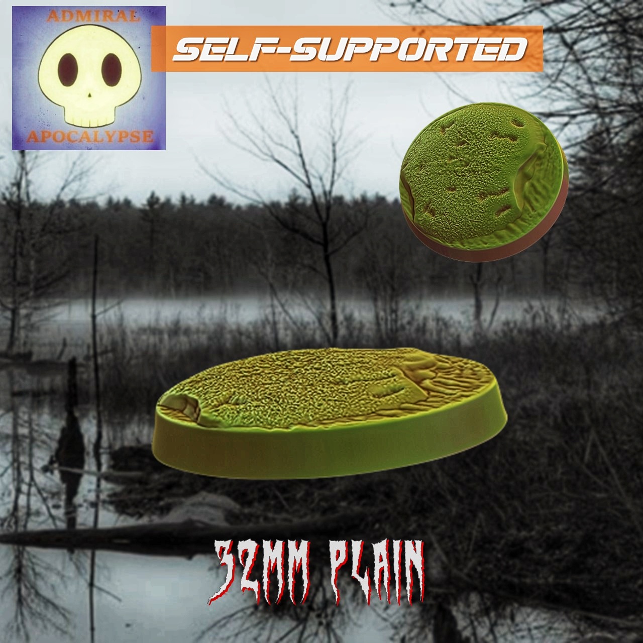 STL file Swamp Base Set (15 Stl Files//6 different base sizes// Round ...