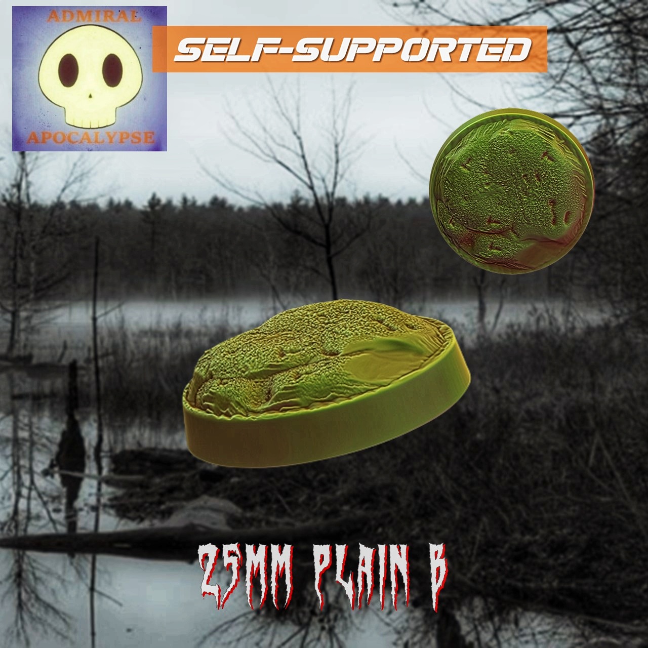 STL file Swamp Base Set (15 Stl Files//6 different base sizes// Round ...