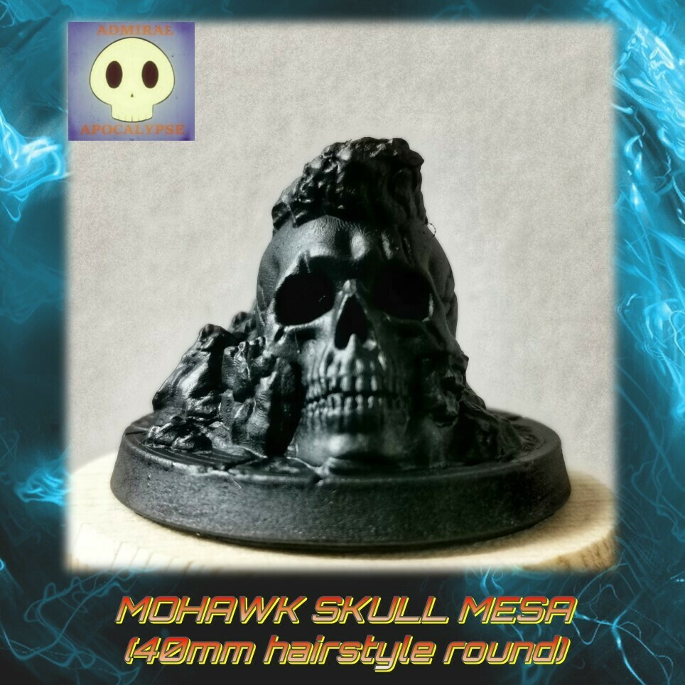 3D print Elvis Skull Mesa (40mm round) • made with Anycubic Photon Mono ...