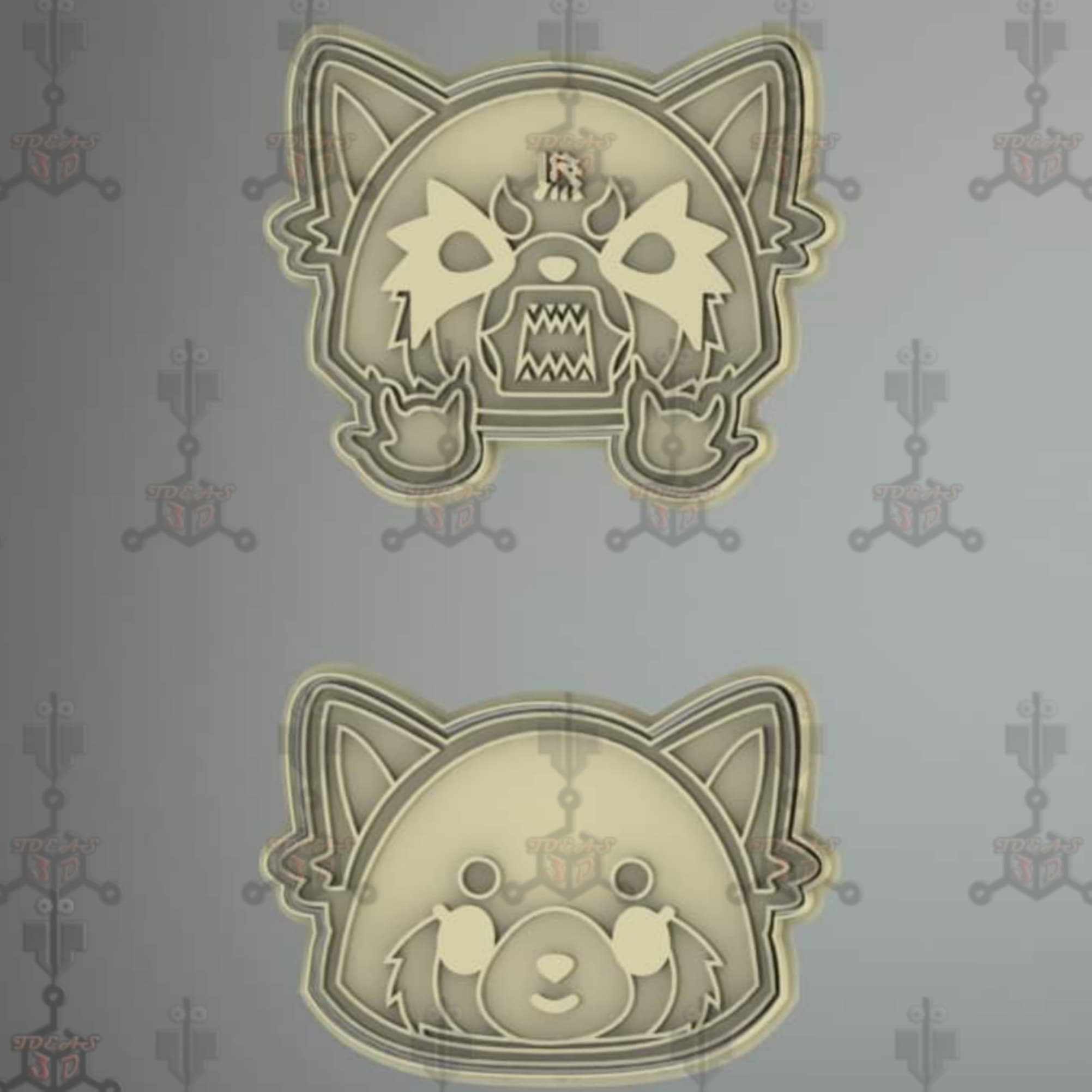 Free STL file set 2 cutters plus marker of aggretsuko ・3D printer model ...