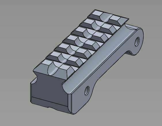arquivo STEP FN P90 Upper carril de perfil bajo - Airsoft 🔫 ・design ...