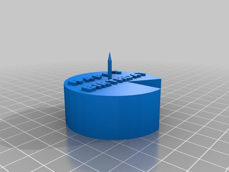 Free STL file Happy Birthday Cake 🎂 ・3D printing model to download・Cults
