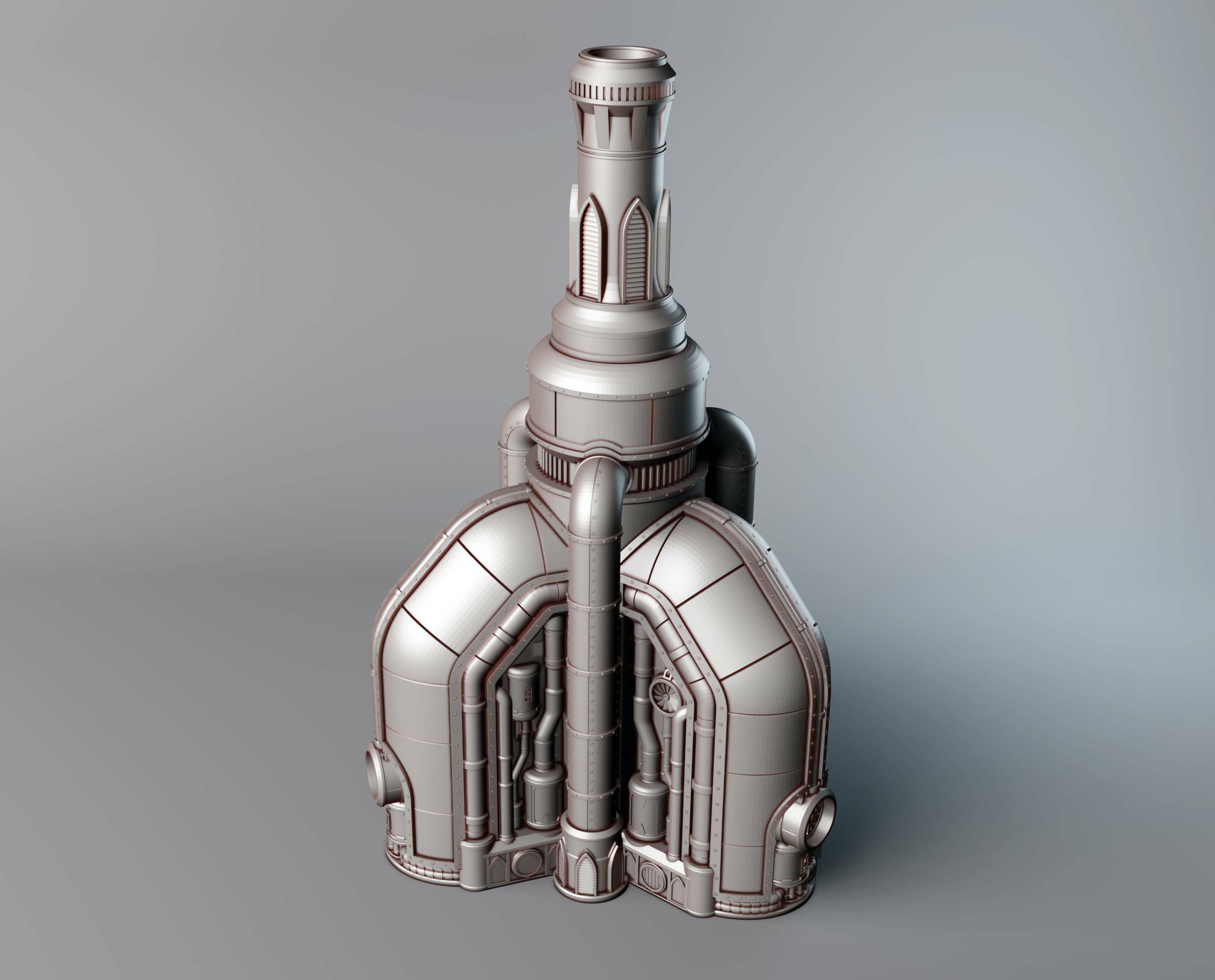 ⚔ Fuelgurin Refinery - Warhammer 40K/Necromunda/Scifi Facility・ STL ...
