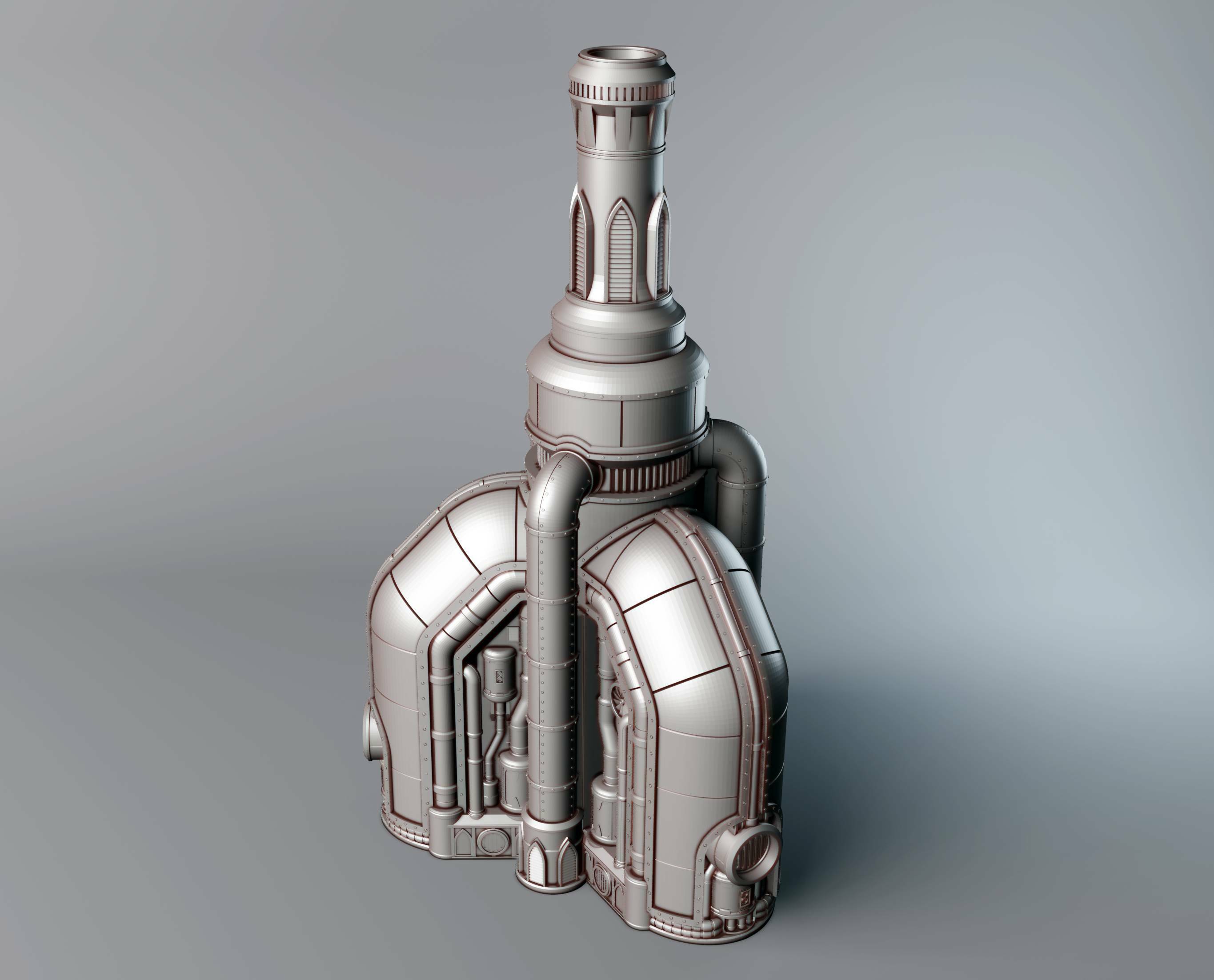⚔ Fuelgurin Refinery - Warhammer 40K/Necromunda/Scifi Facility・ STL ...