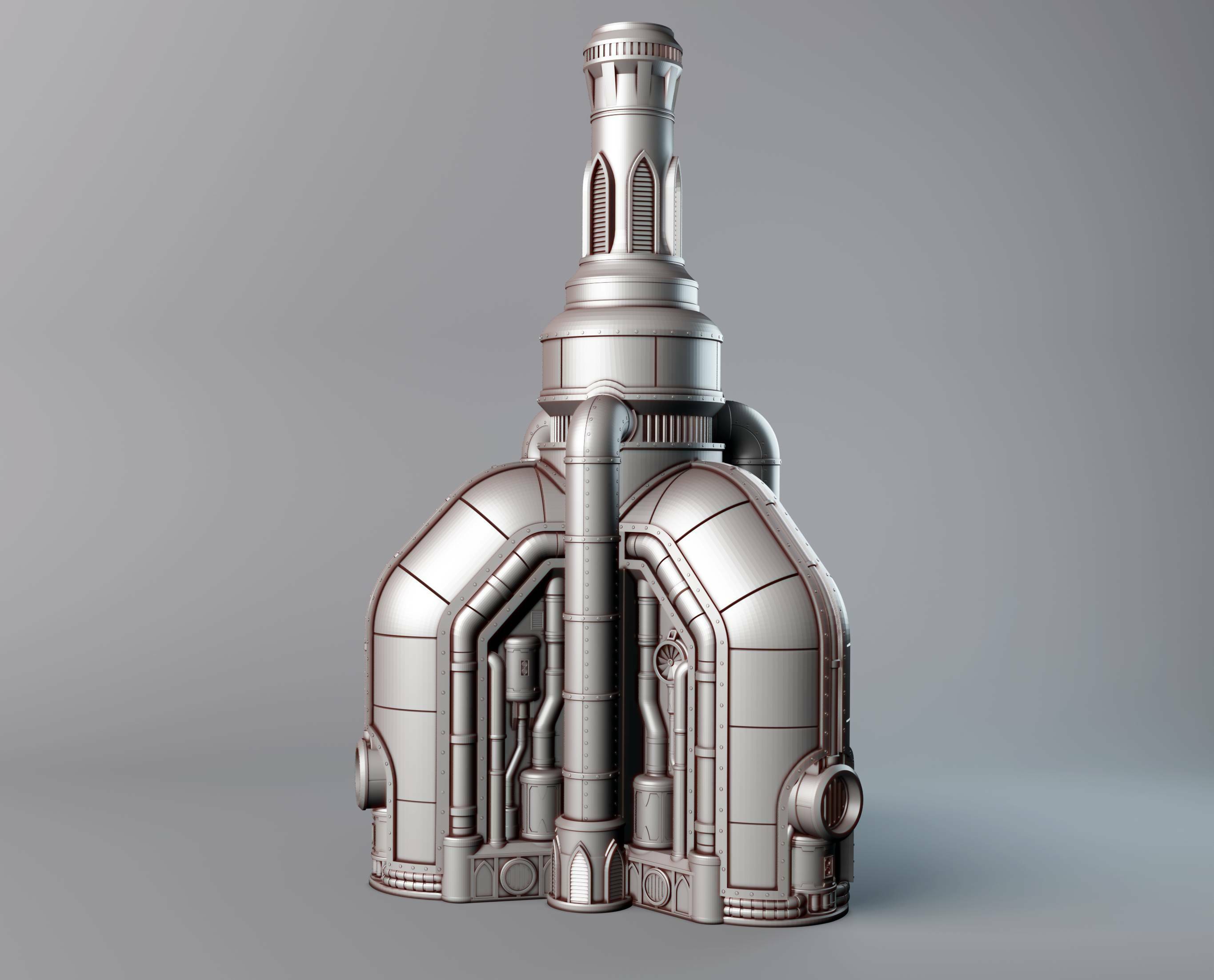 ⚔ Fuelgurin Refinery - Warhammer 40K/Necromunda/Scifi Facility・ STL ...