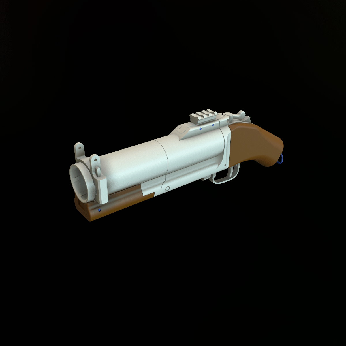 STL file USA 40MM GRENADE LAUNCHER M79 SAWED OFF 1-6 12 INCH 🇺🇸 ・3D ...