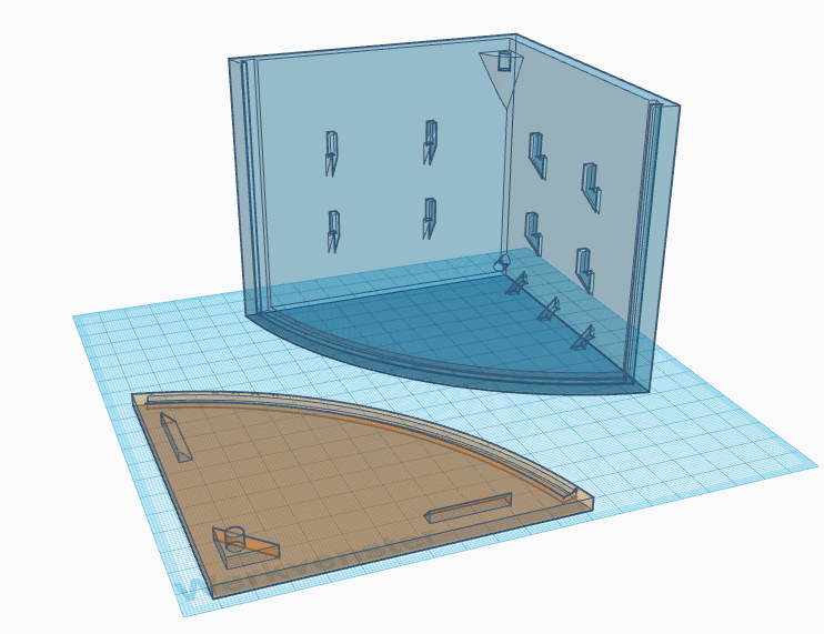 🏠 15x10 cm curved lithophane casing with LED strip clips・Free STL File ...