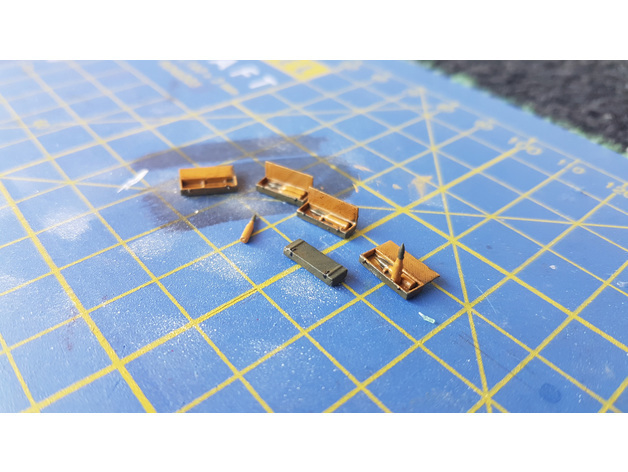 🚗 TT Scale 1:120 100mm HE UF-412 complete round and packaging・Free STL ...