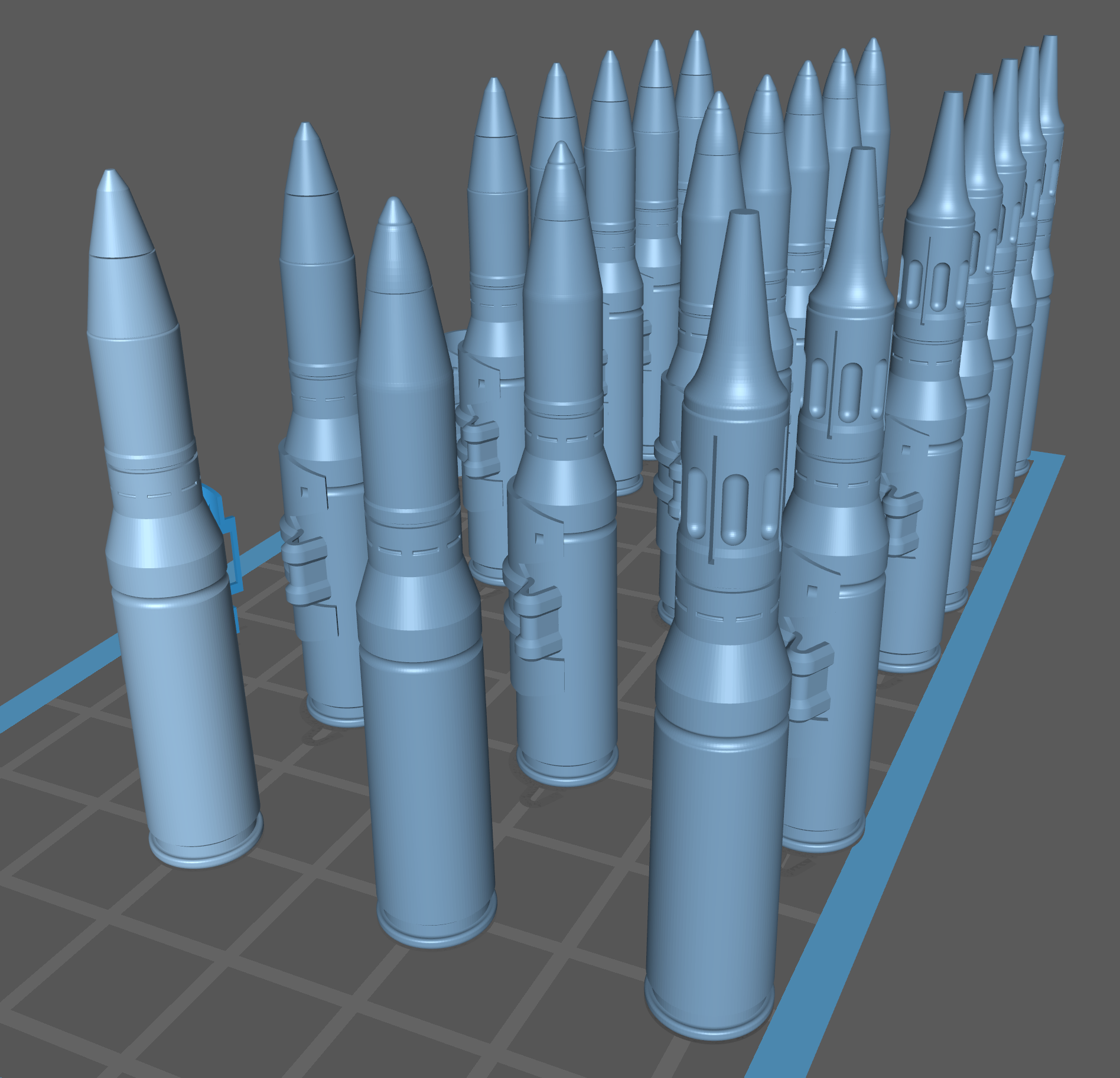 🎲 1:1 25mm M242 Bushmaster ammunition・Free STL File for ・Cults