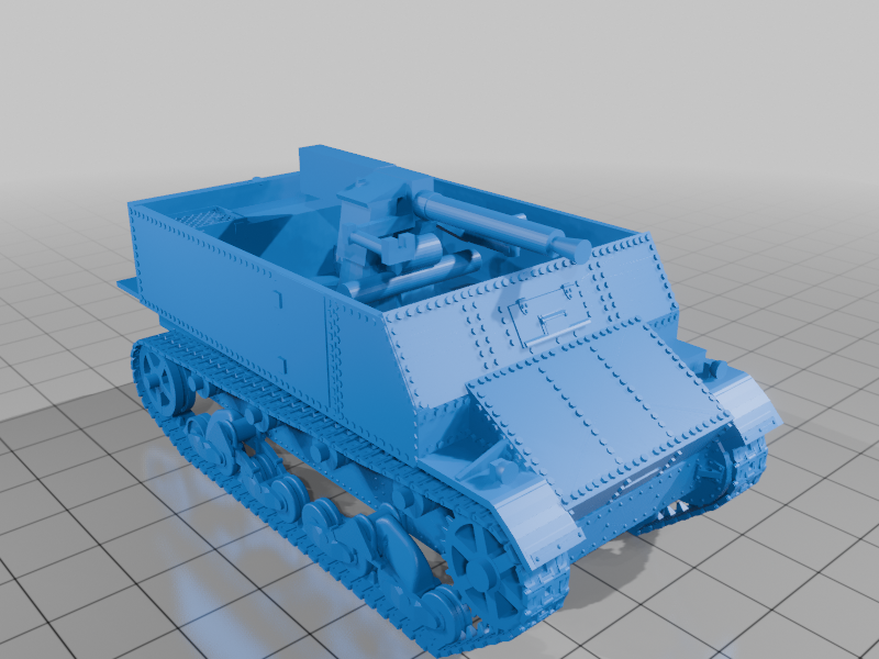 🧞‍♂️ VICKERS ARMSTRONGS 6 Ton. model E 40mm Pom-Pom SPG・Free 3D File ...