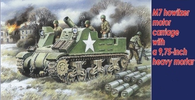 🇺🇸 M7 HEAVY MORTAR MOTOR CARRIAGE 9,75 inch.・Free 3D File for ・Cults