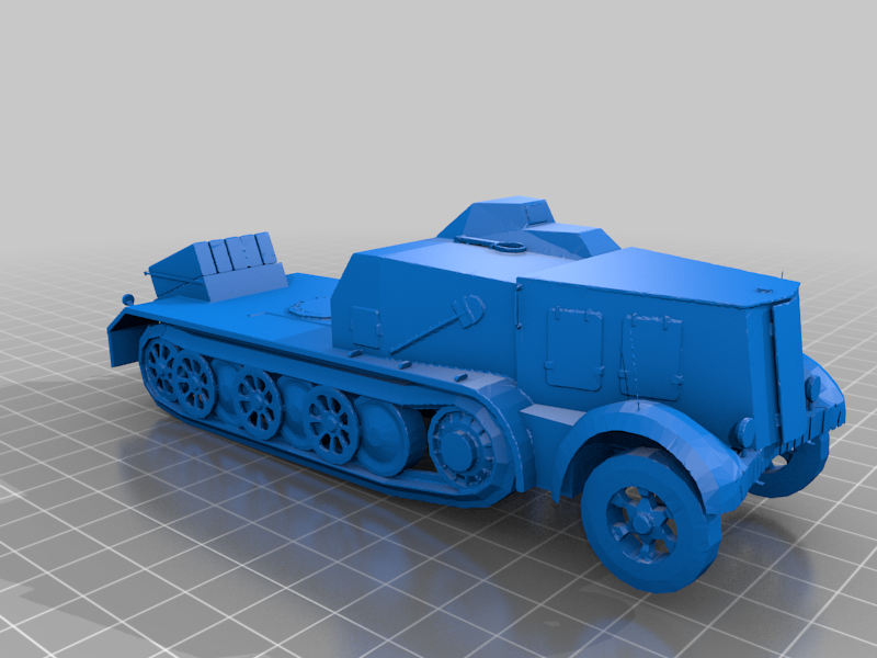 Free 3D file SdKfz8 Flak 🧞‍♂️ ・Object to download and to 3D print・Cults