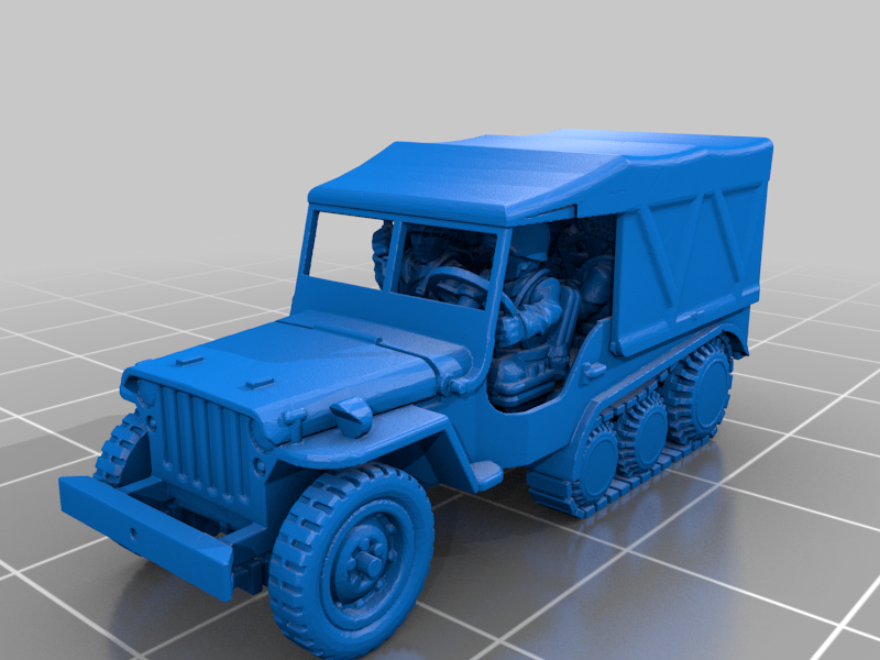 Archivo 3D gratis T28 HALF TRACK JEEP 🇺🇸 ・Modelo para descargar y ...