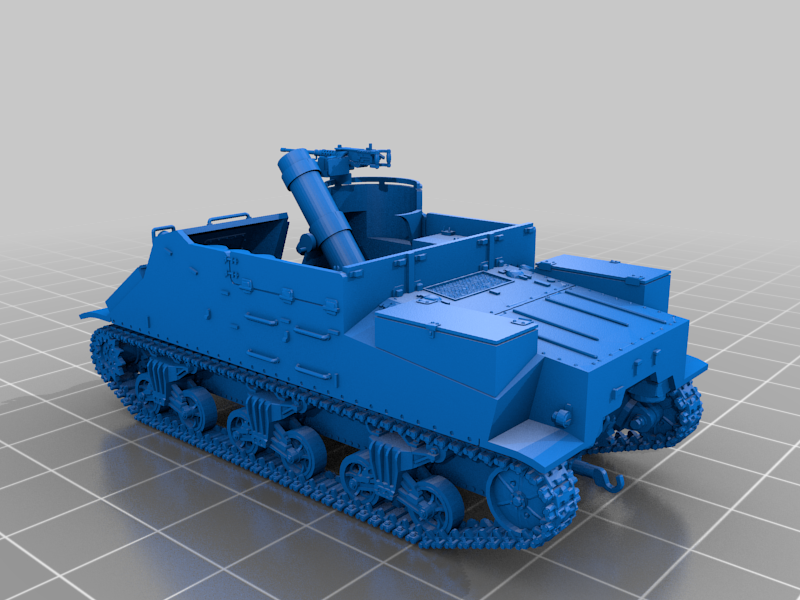 🇺🇸 M7 HEAVY MORTAR MOTOR CARRIAGE 9,75 inch.・Free 3D File for ・Cults