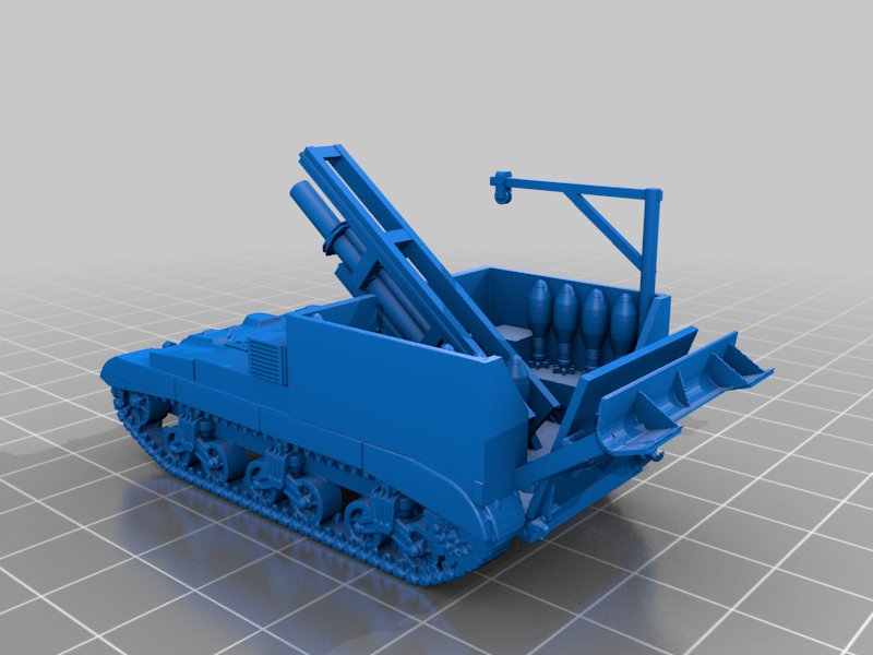 🧞‍♂️ MORTAR MOTOR CARRIAGE・Free 3D File for ・Cults