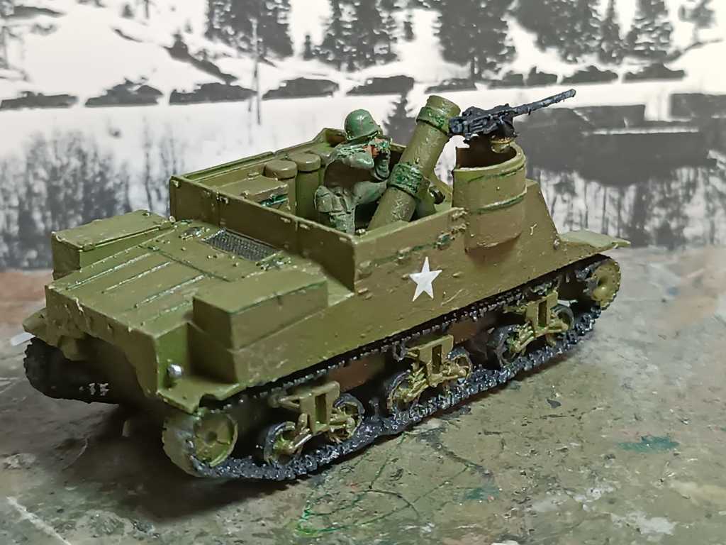 🇺🇸 M7 HEAVY MORTAR MOTOR CARRIAGE 9,75 inch.・Free 3D File for ・Cults