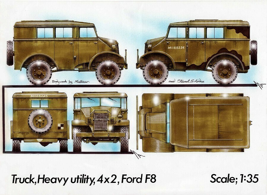 🚙 FORD F8 CMP 1942 HEAVY OFFICE TRUCK・Free 3D File for ・Cults