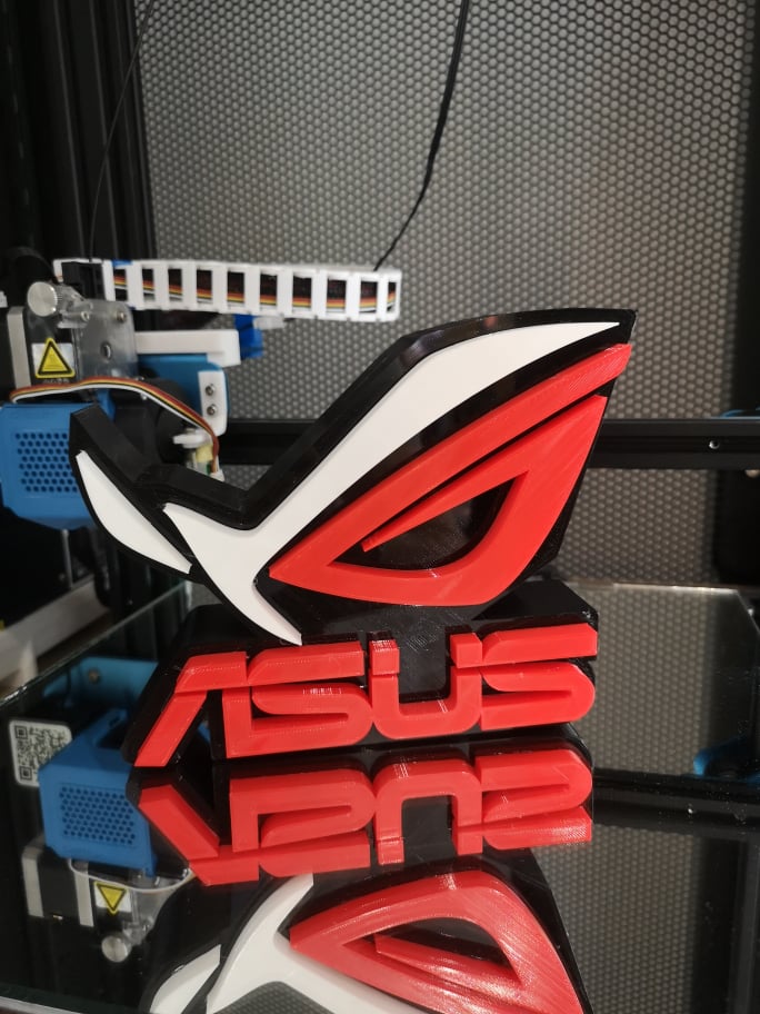 🎨 ASUS 3 color logo・ STL File for ・Cults
